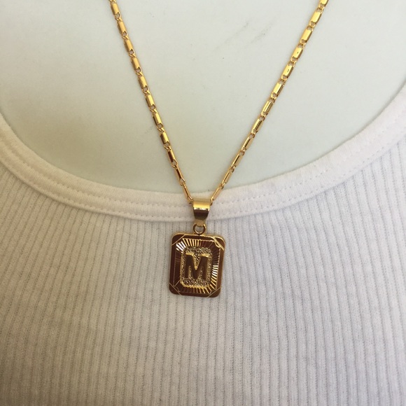 Jewelry | New 18k Gold M Necklace | Poshmark